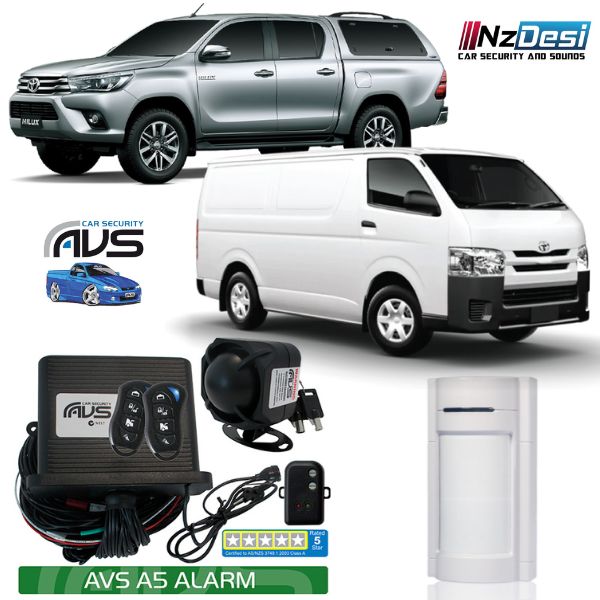 Tradies Package - AVS A5 Car Alarm + FREE Motion Sensors Including Free ...