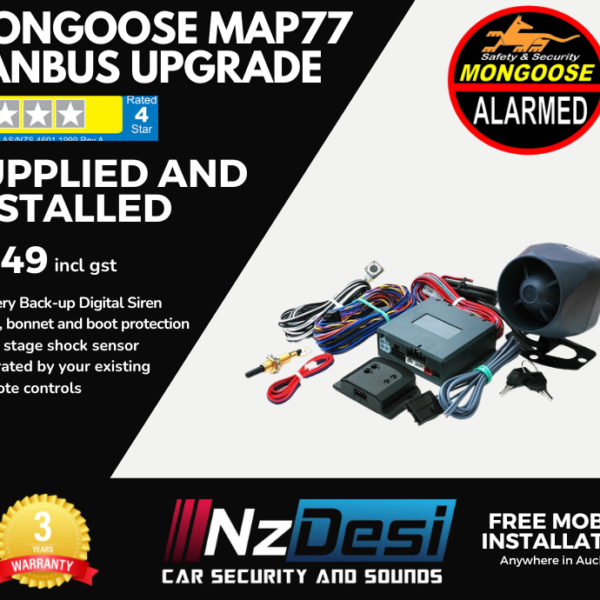Mongoose alarms |Car alarm system, Car alarm installation | NZDesi